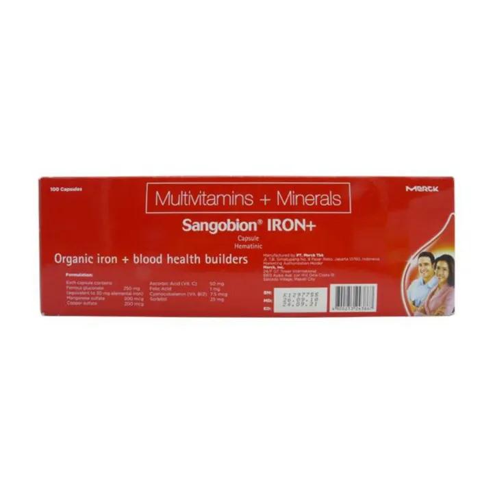 Sangobion Iron Plus Capsule - 20s | Lazada PH