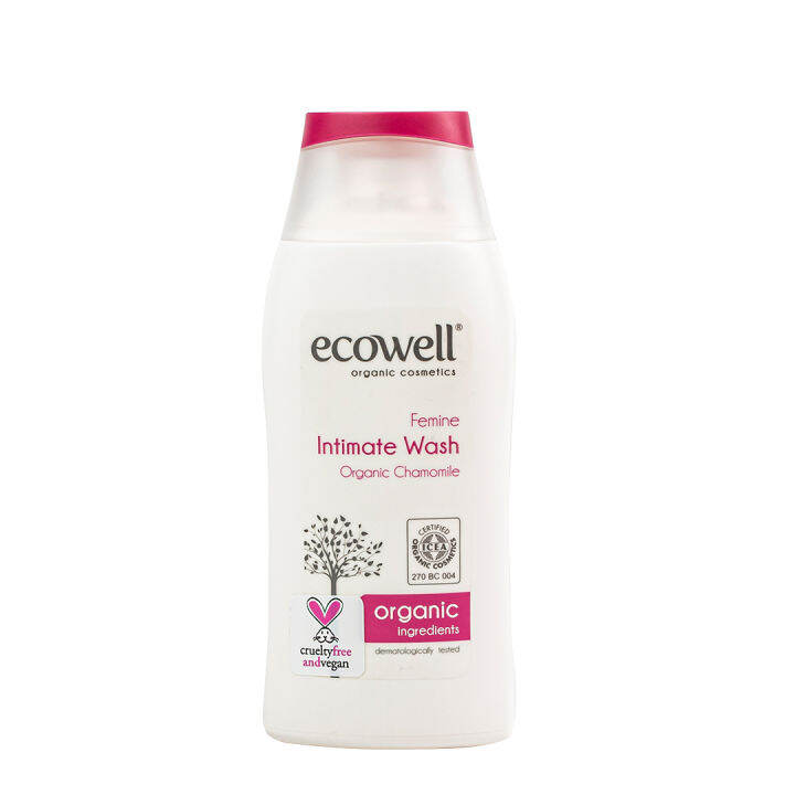 Ecowell Organic Feminine Intimate Wash Sensitive PH 3.8-4.3 (200ml) | Lazada