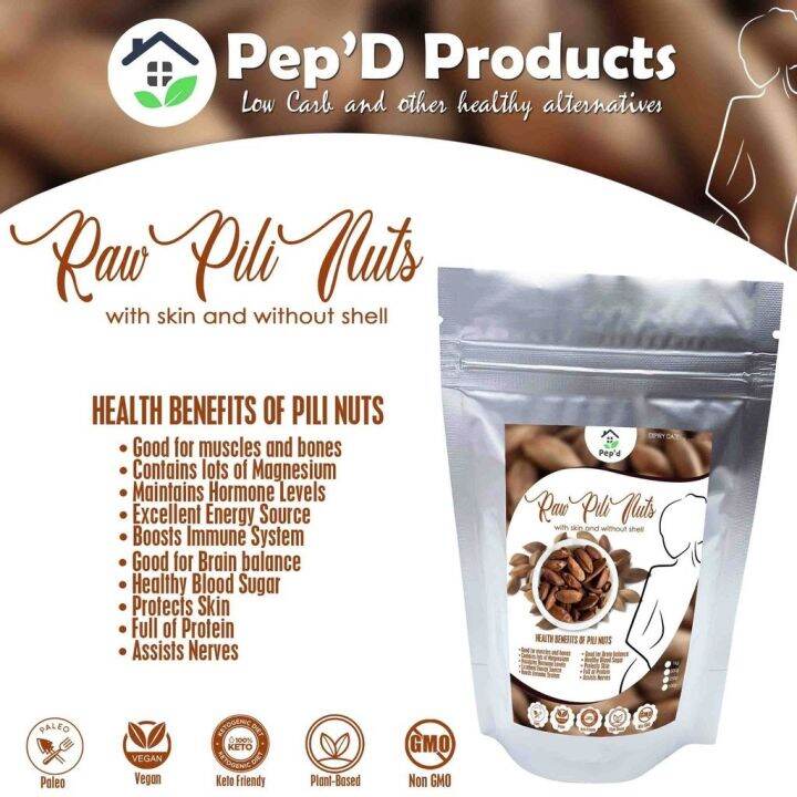 Raw Pili Nuts - without shell with skin | Lazada PH