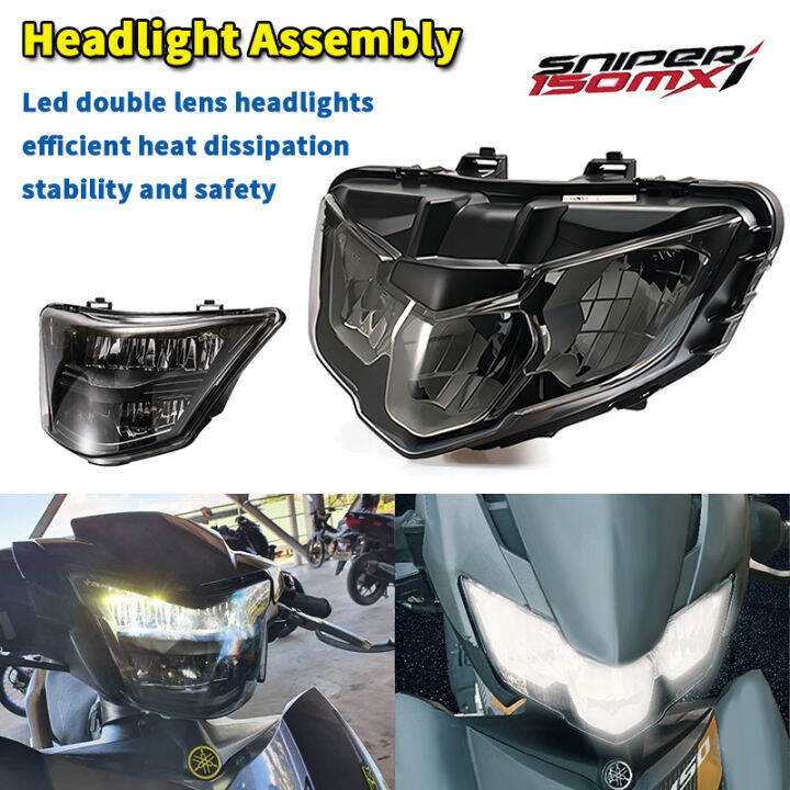 PMShop Sniper 150 V1 V2 Motorcycle LED Headlight Assembly Smoke/Clear ...