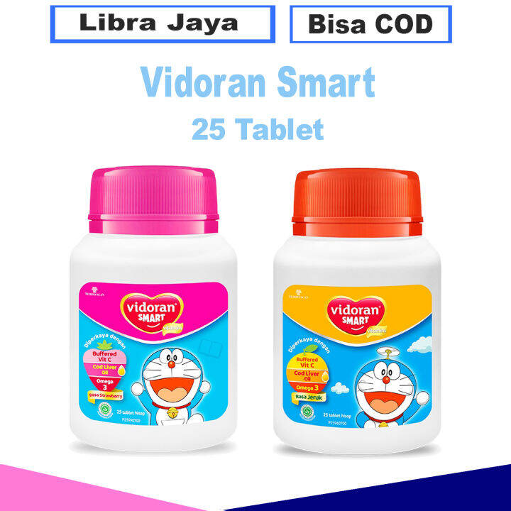 Multivitamin Anak Vidoran Smart Tablet Orange & Strawberry isi 25 ...