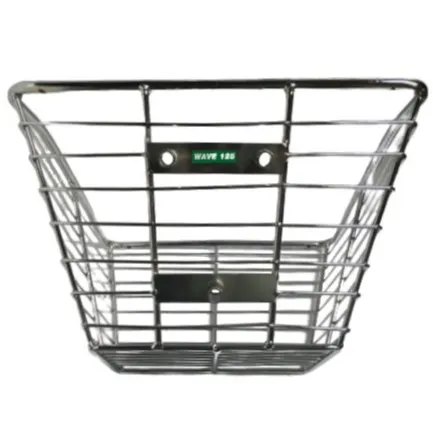 Motorcycle Basket for Wave 125 (Black Chrome) with bolts | Lazada PH