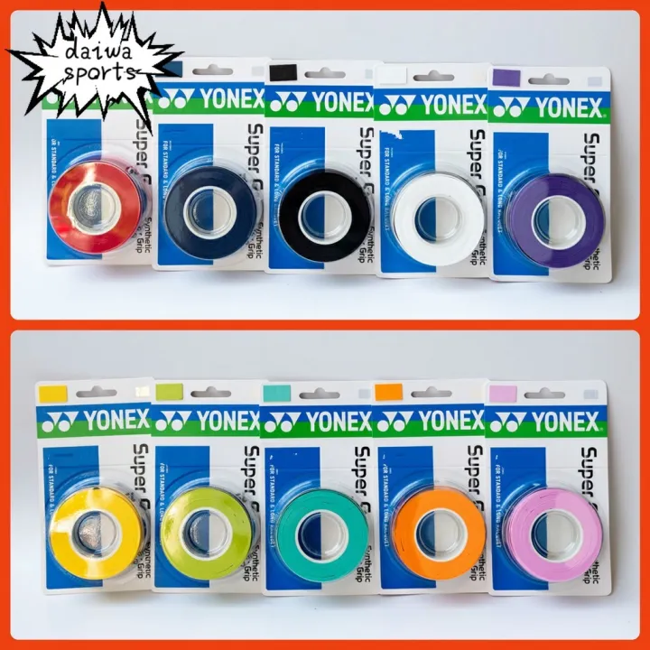 เทปพันด้ามแร็คเก็ต Yonex กริ๊ปพันด้ามไม้ แบดมินตัน เทนนิส Ac 102ex ...