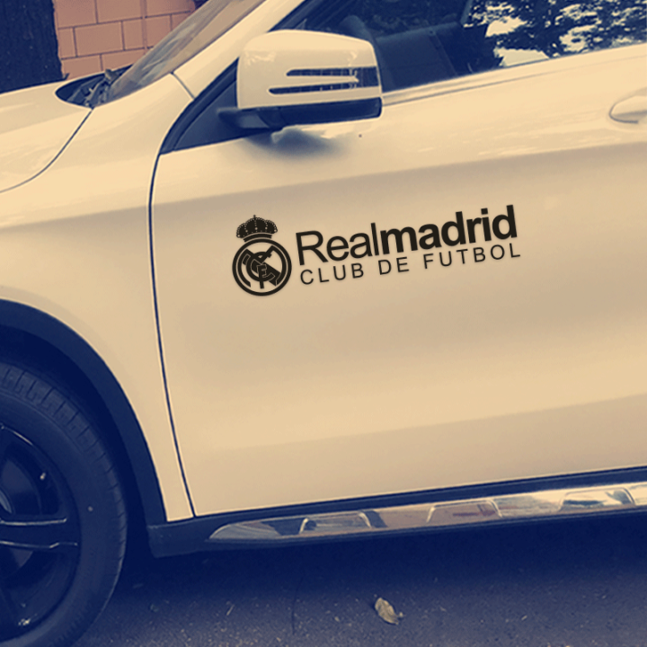 Real Madrid car stickers Real Madrid car stickers Real Madrid Champions ...