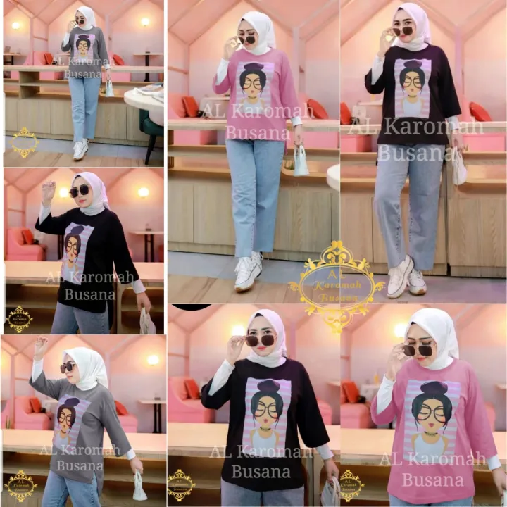 Atasan Oversize Viral Kekinian / Atasan Oversize Lengan 7/8 / Atasan ... Atasan Oversize Viral Kekinian / Atasan Oversize Lengan 7/8 / Atasan ...