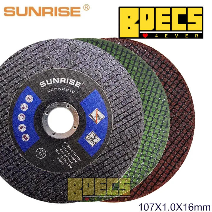 Sunrise Cutting Disc New 4" Super-thin (25pcs) I Bdecs | Lazada PH