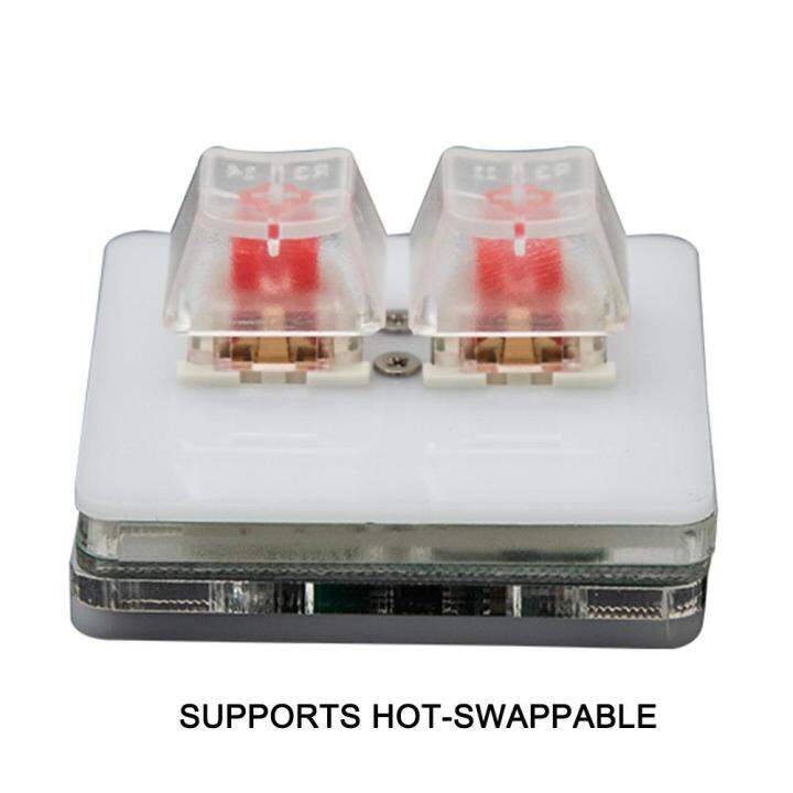 2 keys Programming Keypad USB Hotswap Keyboard OSU Gaming Keyboard Mini ...