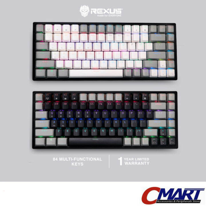 Rexus Daxa M84 PRO Keyboard Wireless Gaming Mechanical | Lazada Indonesia