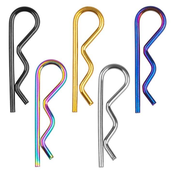 Wanyifa Titanium R Type Spring Cotter Pin Wave Shape Split Clip Clamp ...