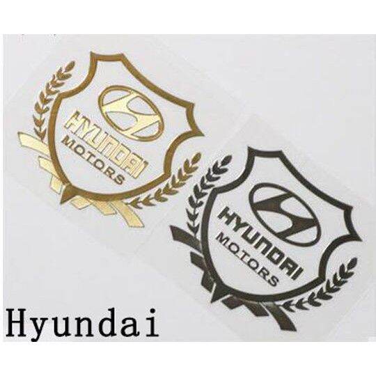 ZR Hyundai Car logo modified car window metal decorative sticker ...