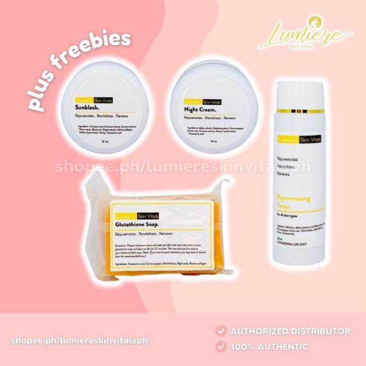 LUMIERE SKIN VITALS SET INDIVIDUALS — AUTHENTIC IN STOCK | Lazada PH