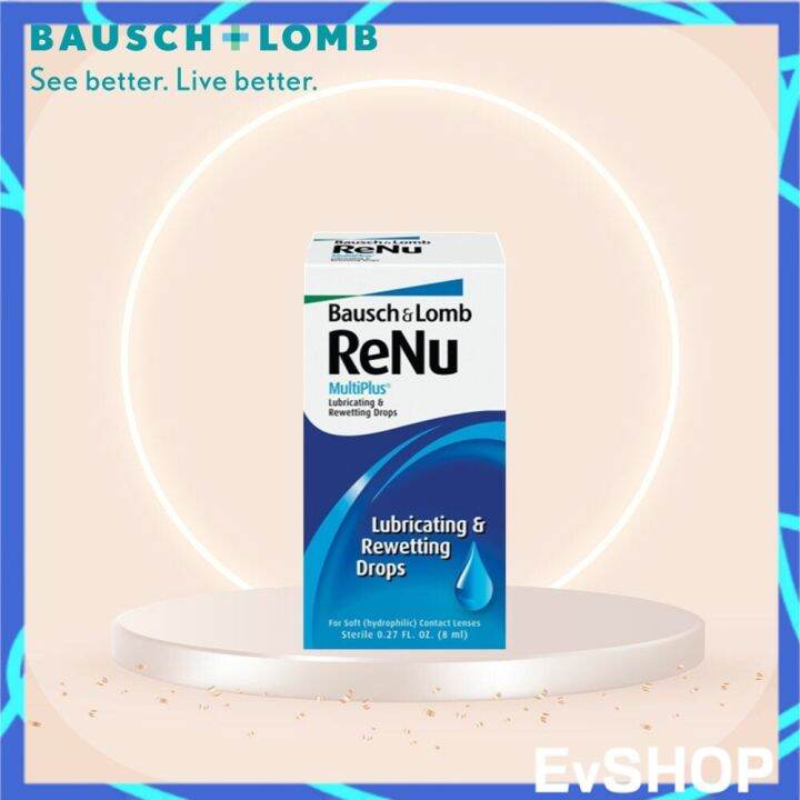 Bausch & Lomb Renu Multiplus Lubricant & Rewetting Eye Drops (8ml) | Lazada