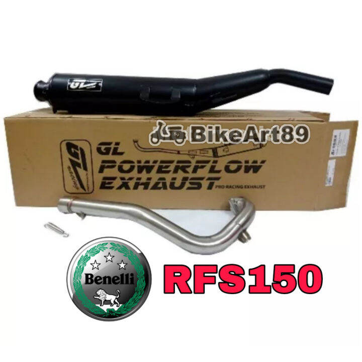 Benelli RFS150 Exhaust GL Standard Cutting 32mm 100% Original Free Bag ...