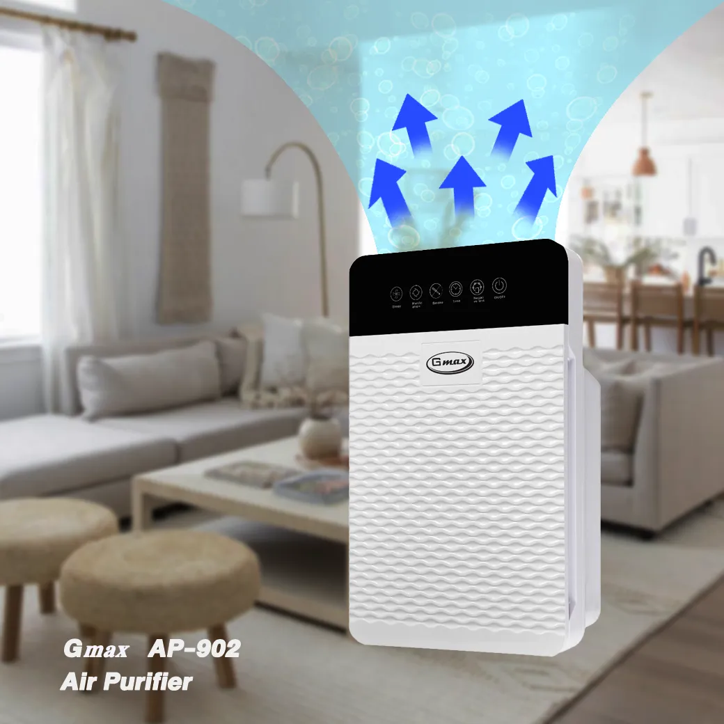 Gmax เครื่องกรองอากาศ เครื่องฟอกอากาศ รุ่น AP-902 พื้นที่ 35 ตรม. กรองฝุ่น PM 2.5 ไส้กรอง HEPA 3 ...