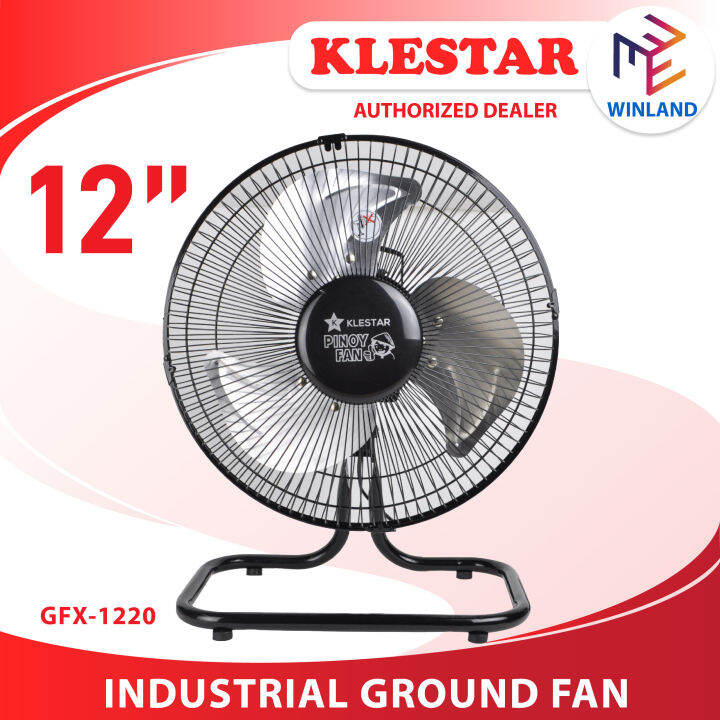 KLESTAR by Winland Industrial Ground Desk Electric Fan 12" GFX-1220 ...