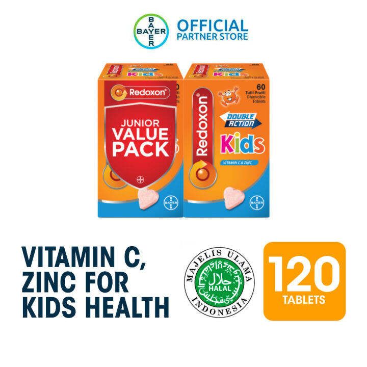 Redoxon Kids Double Action Chewable Tablets (60's) Twin Pack | Lazada