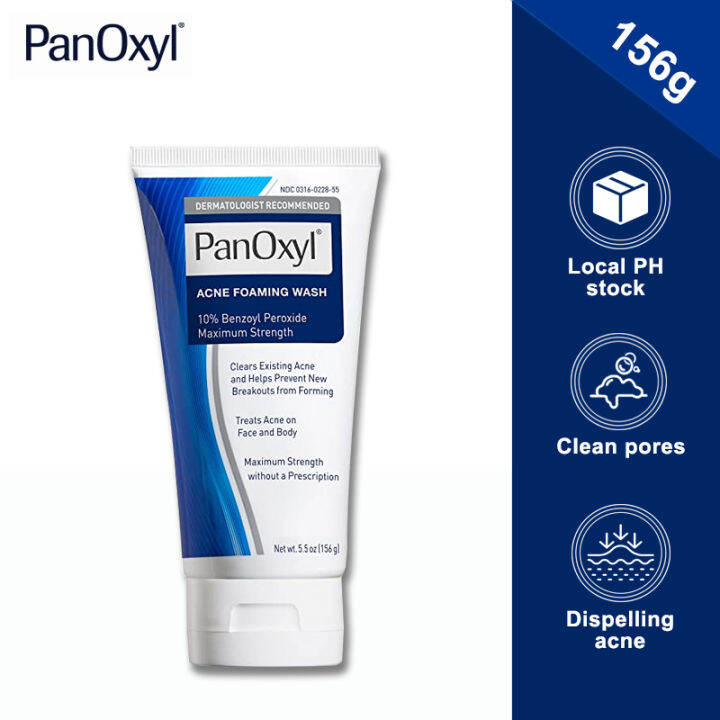 PanOxyl Acne Foaming Wash Benzoyl Peroxide 10% Maximum Strength ...