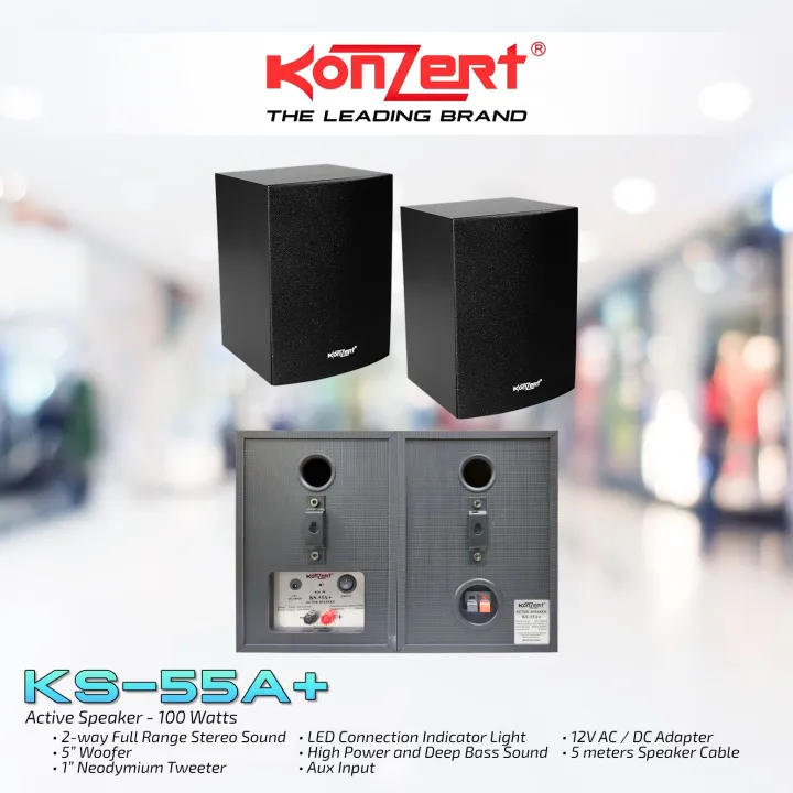 Konzert KS-55A+ Speaker (Sold in Pairs) | Lazada PH