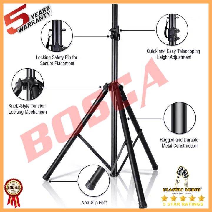 Professional tripod base speaker stand SPS-502M Long 170CM Short 110CM Steel adjustable height ...