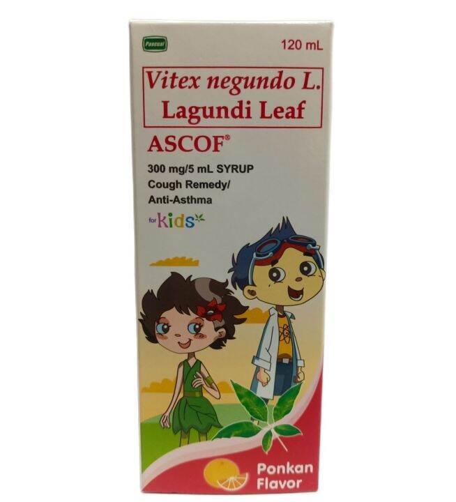 LAGUNDI ASCOF 300MG/5ML SYRUP FOR KIDS 120ML PONKAN FLAVOR | Lazada PH
