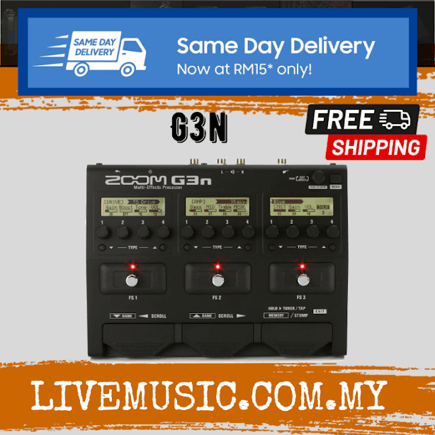 ZOOM G3N - MULTI-EFFECTS PROCESSOR ( G-3N / G 3N ) | Lazada