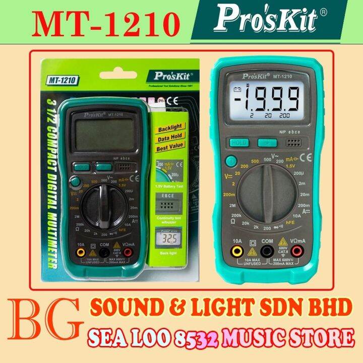 ♀ PRO'SKIT MT-1210 / MT1210 COMPACT DIGITAL MULTIMETER [ PROSKIT ... ♀ PRO'SKIT MT-1210 / MT1210 COMPACT DIGITAL MULTIMETER [ PROSKIT ...