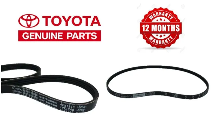 (100%ORIGINAL) TOYOTA FAN BELT VIOS NCP42 (2003) NCP150 (2014) 4pk1240 ... (100%ORIGINAL) TOYOTA FAN BELT VIOS NCP42 (2003) NCP150 (2014) 4pk1240 ...