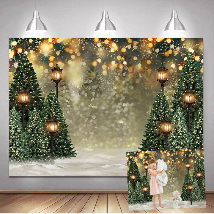 Winter Forest Backdrop Winter Wonderland Forest Family Party Christmas ...