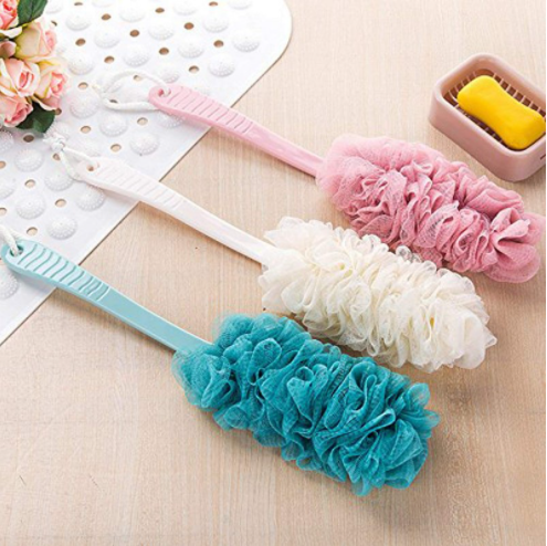 Easy Shop Long Handled Shower Body Brush Loofah Skin Sponge Cleaning ...