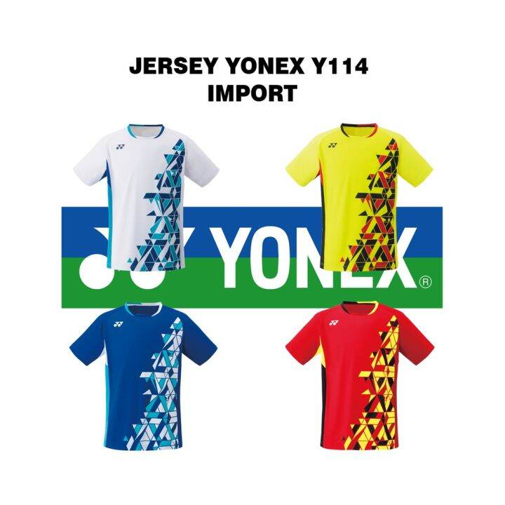 Yonex Jersey Badminton Bulutangkis Y114 Y 114 Import Malaysia Team | Lazada.co.th