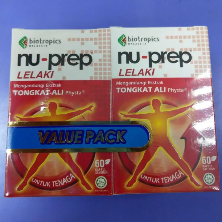 Biotropics Nu-Prep tongkat ali ( Nu prep ) ( 2 X 60's ) | Lazada