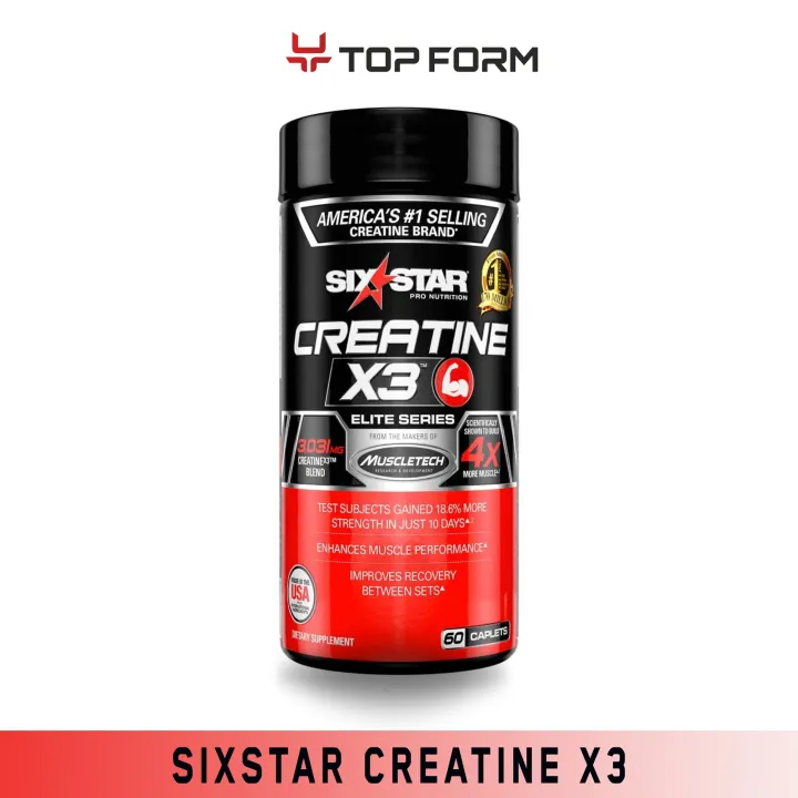 Six Star Elite Series X3 Creatine Capsules 72 Caplets- Muscle Builder and Recovery | Lazada PH