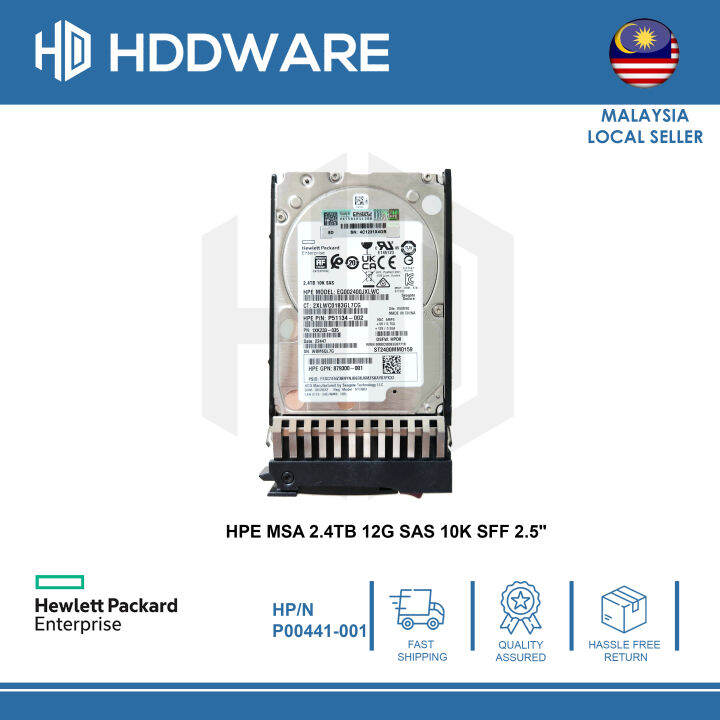 Hpe Msa 2 4tb 12g Sas 10k Sff 2 5in Enterprise 512e Hard Drive