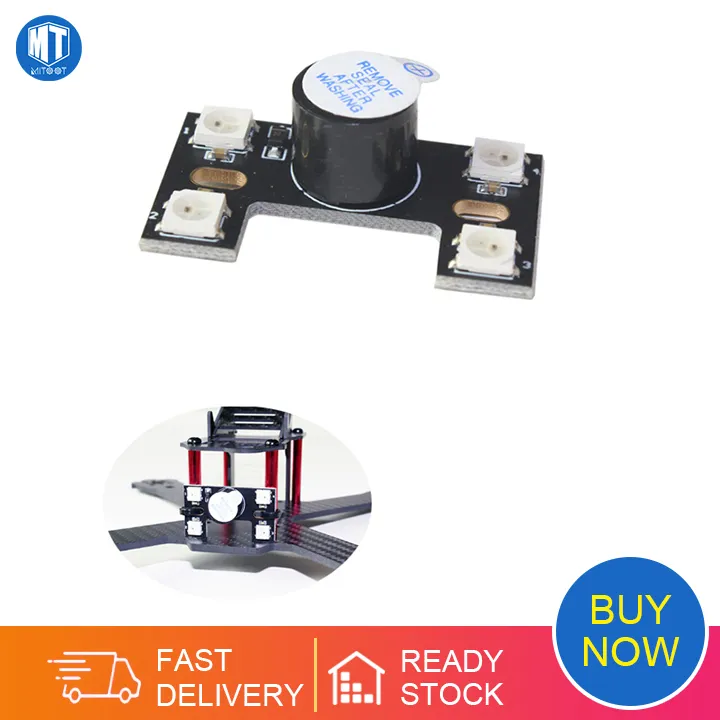 5V WS2812B LED Tail Light Integrated with Loud Buzzer Dual Modes for F3 ...