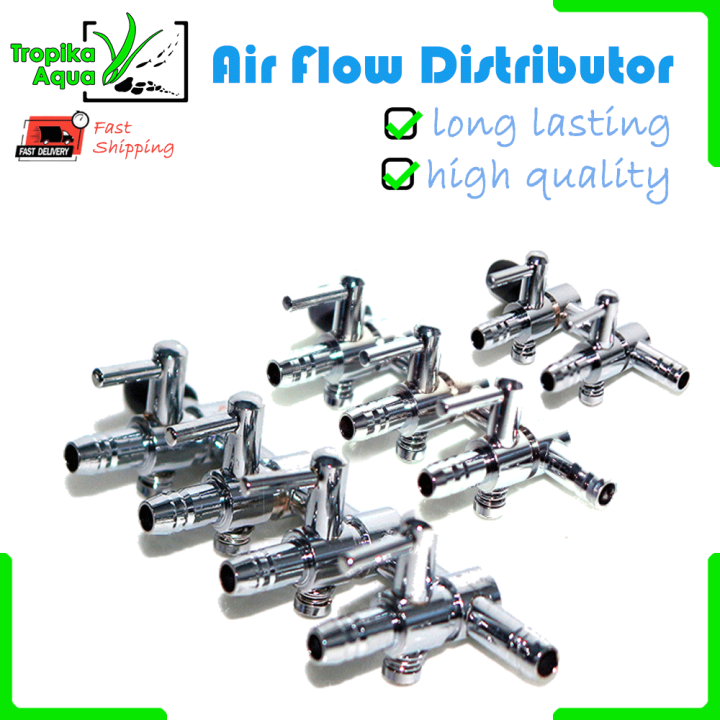 Air Flow Splitter Distributor - aquarium air pump oxygen splitter valve ...