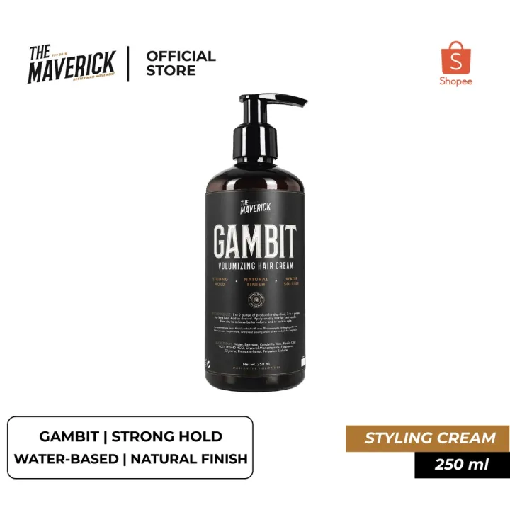 Gambit - Cream Pomade 250 mL by The Maverick | Lazada PH