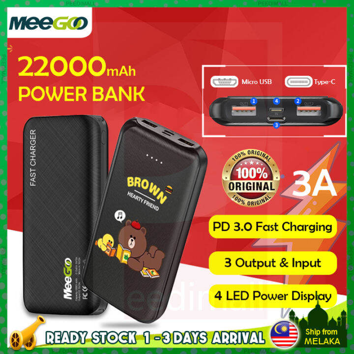 【Malaysia Ready Stock】Cute Cartoon Powerbank 22000mAh 3A PD3.0 Cute ...