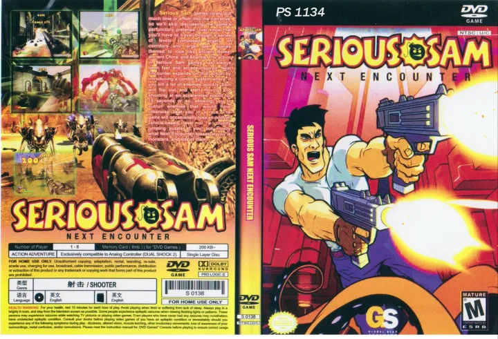 PS2 GAME SERIOUS SAM ( NEXT ENCOUNTER) | Lazada
