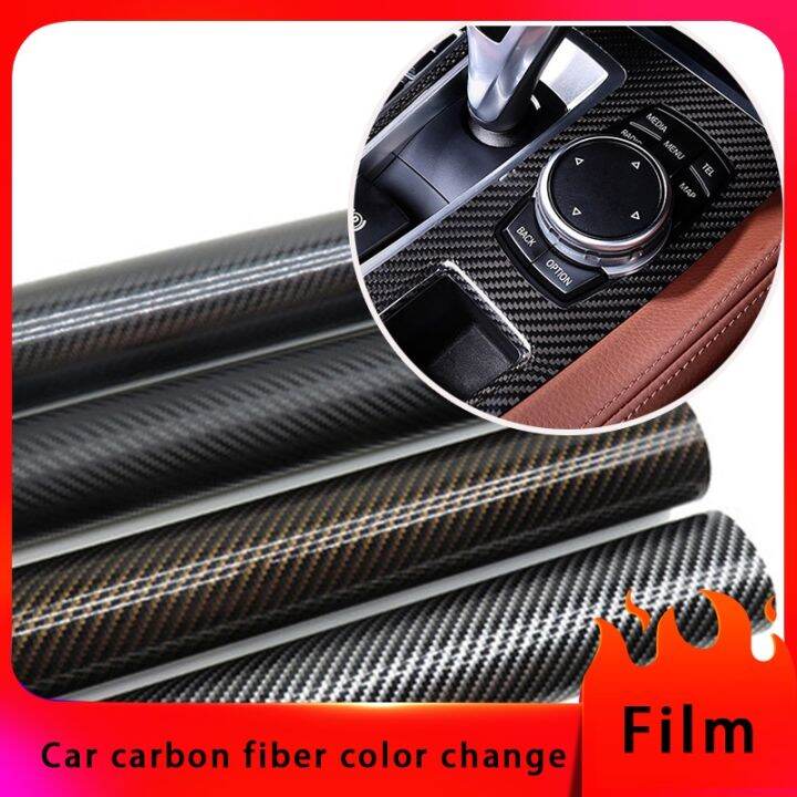 Car 3D 7D Carbon Fiber Sticker Waterproof Vinyl Wrap Film Matte ...
