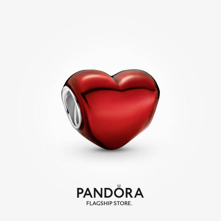 Pandora Metallic Red Heart Charm | Lazada