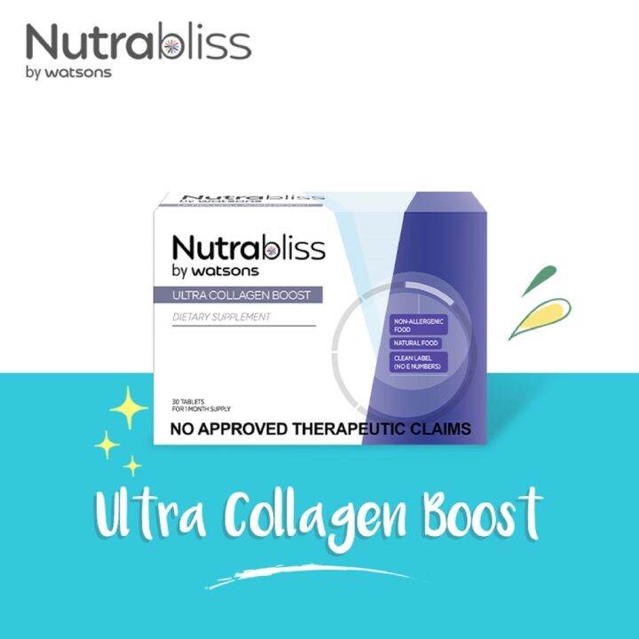 【Local Warehouse】 NUTRABLISS BY WATSONS Ultra Collagen Boost 1 Tablet ...