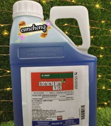 5L BASF Basta 15 Glufosinate-ammonium 13.5% Racun rumput tidak rosak ...