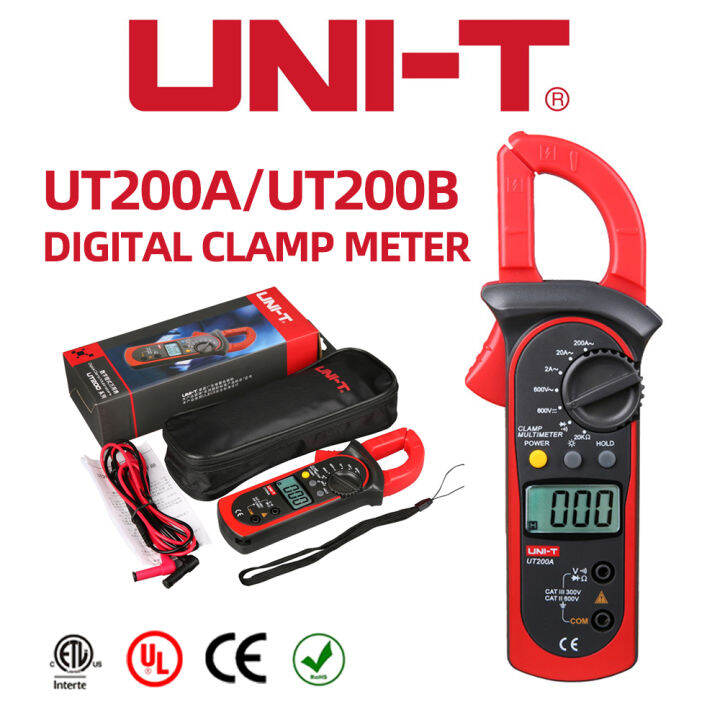 UNI-T UNI T Mini Digital Clamp Meter UT200A UT200B AC Current DC ...