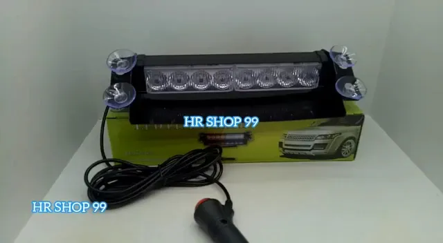 Lampu Led Strobo Dashboard Mobil 8led Led Dash bord Tempel kaca mobil ...