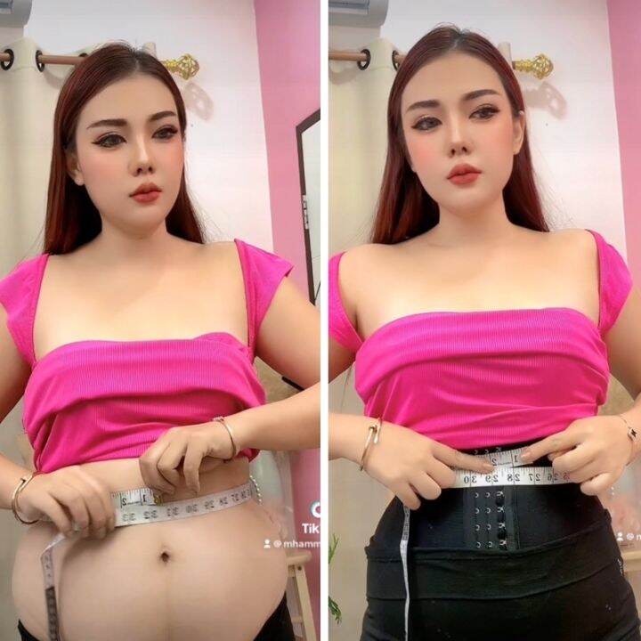 แผ่นรัดร้านแหม่มเก็บพุง2-6นิ้ว เอวS ทันที ไซส์ 4XS - 7XL | Lazada.co.th