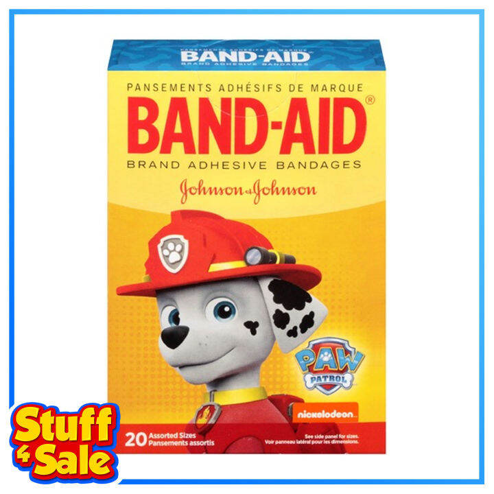 Band-Aid Adhesive Bandages Kids Paw Patrol Assorted Sizes 20 ct | Lazada PH