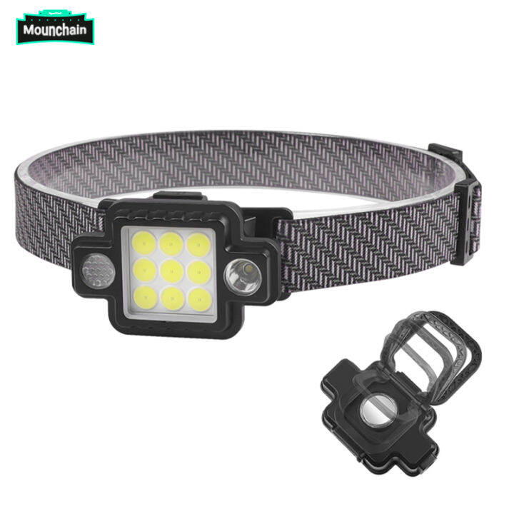 Mounchain แบบพกพามินิ Led ไฟหน้า5โหมดกันน้ำกลางแจ้งตั้งแคมป์วิ่งภูเขา ...