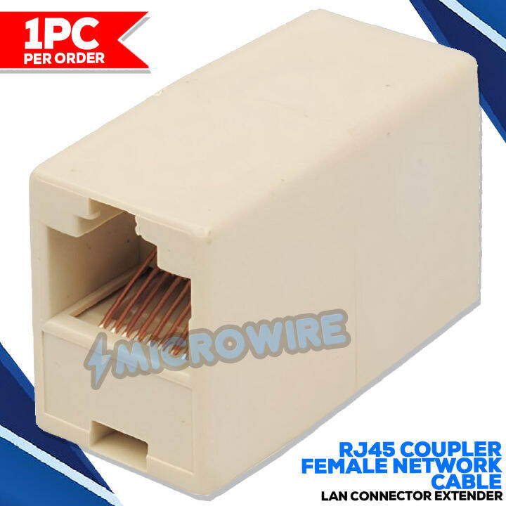 8p8c Rj45 Coupler Female Network Cable LAN Connector Extender | Lazada PH