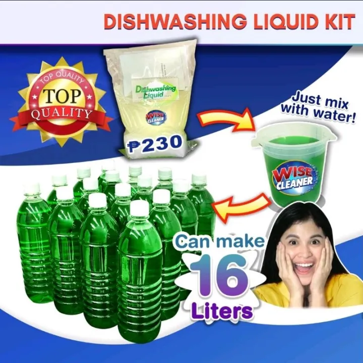 WISE CLEANER DIY DISHWASHING LIQUID KIT [P01] | Lazada PH