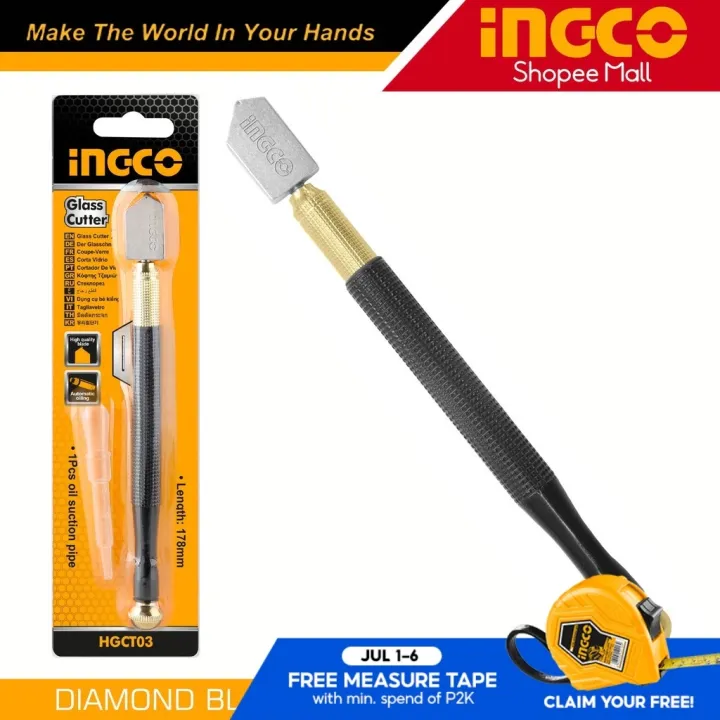 Ingco HGCT03 HGCT05 Diamond Blade Glass Cutter with Iron Body H | Lazada PH